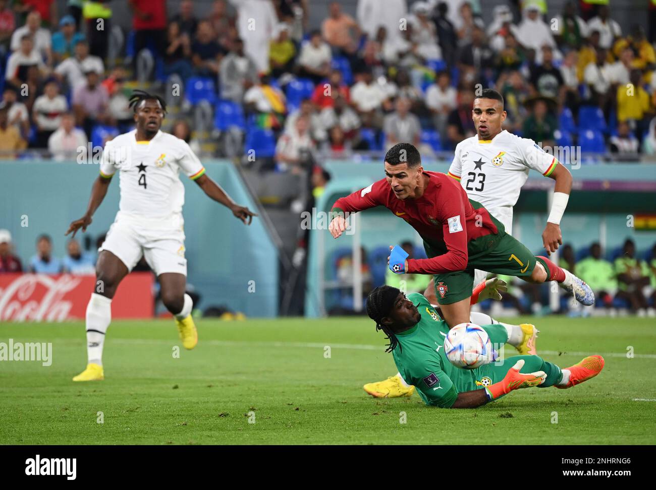 Ghana' s GK Lawrence Ati stops Portugal's CRISTIANO RONALDO during the ...