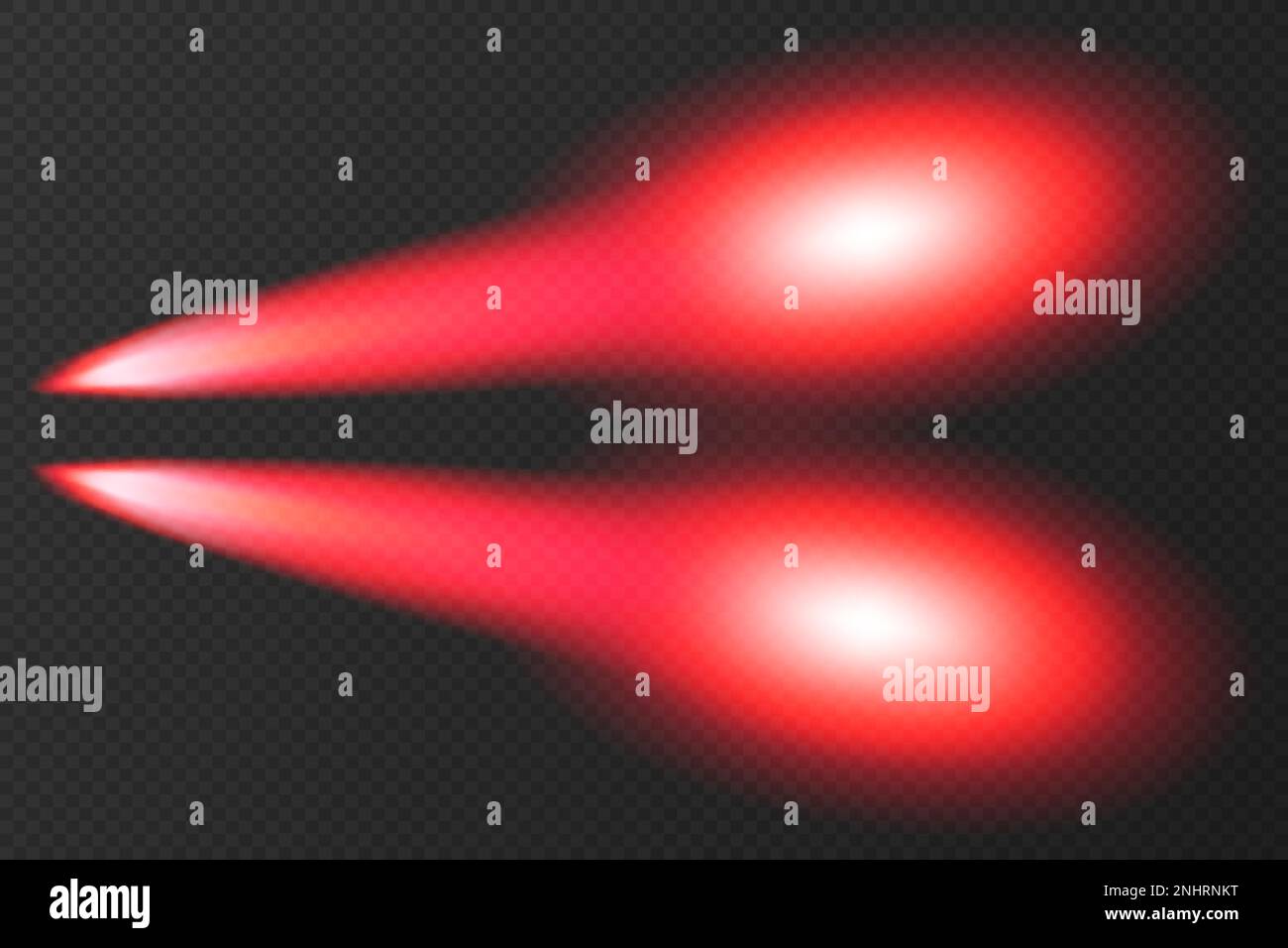 Red car stop light top view on night background Stock Vector Image ...