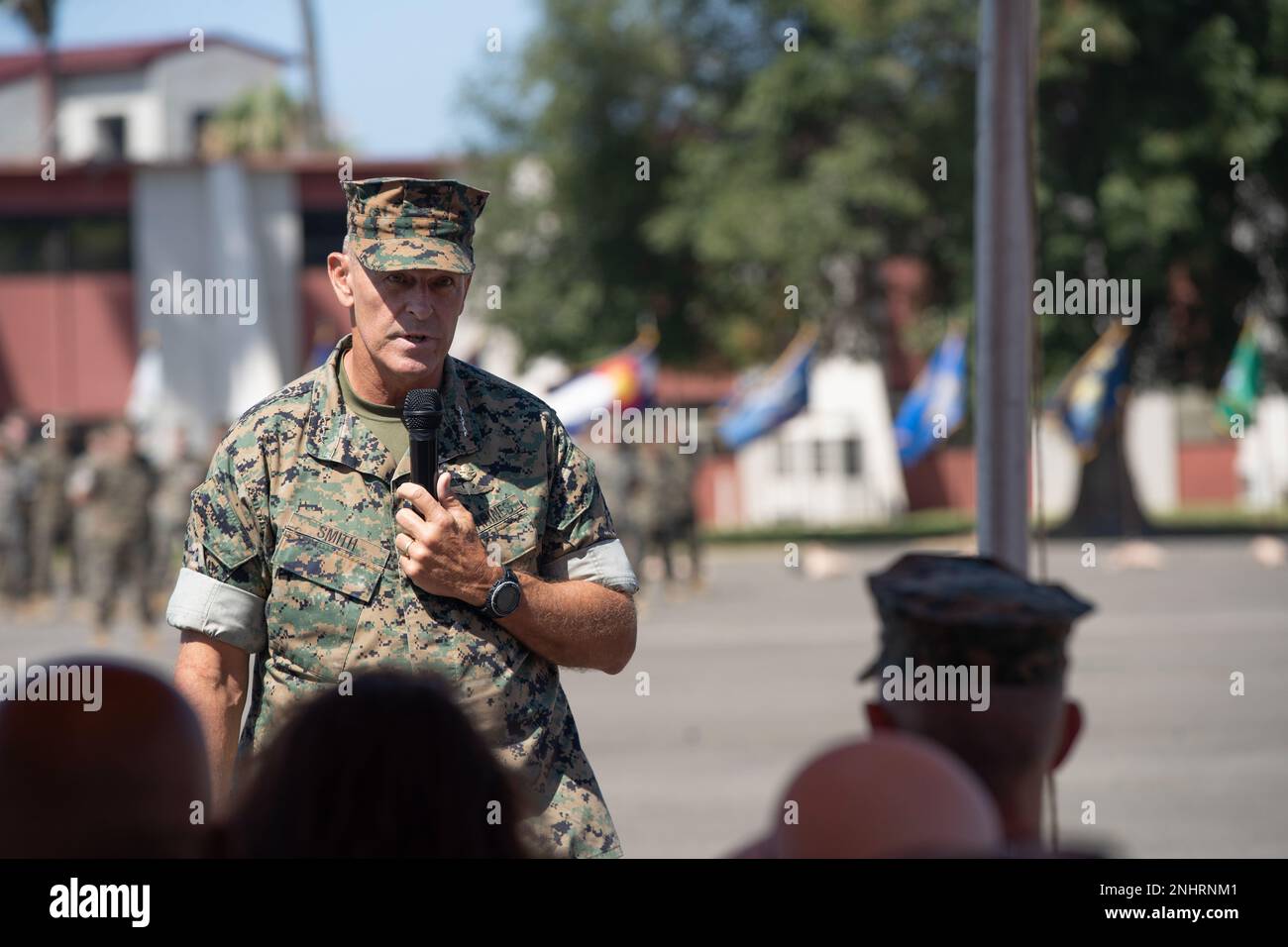 U.S. Marine Corps Lt. Gen. George W. Smith Jr., command general, I ...