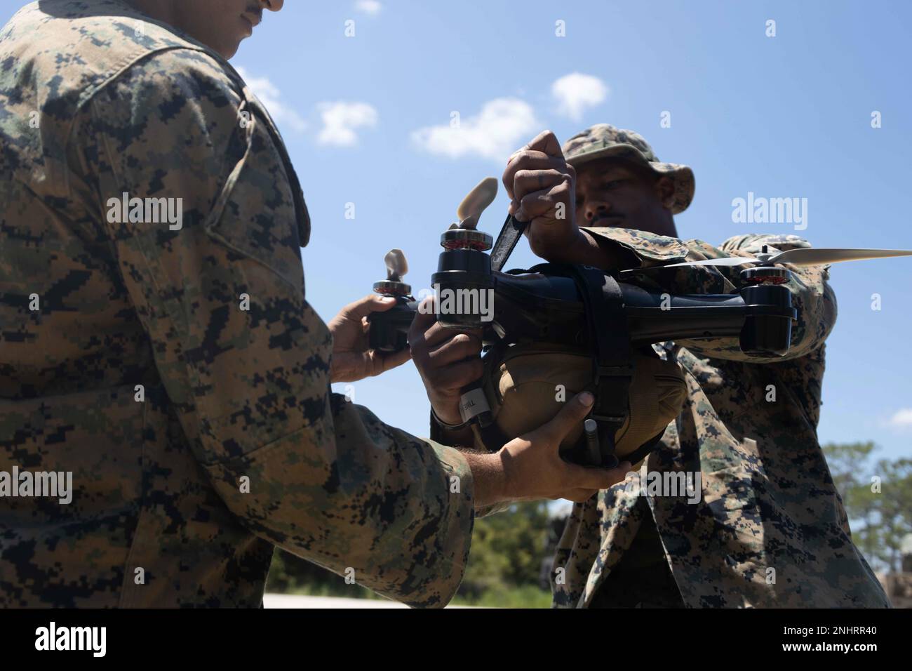 U.S. Marine Corps Staff Sgt. Christian R. Smith, a landing support ...