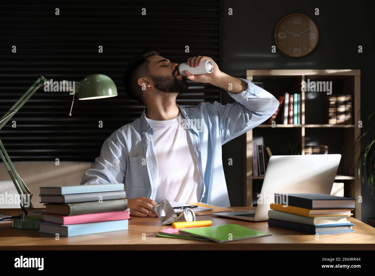 College student drinking energy drink hi-res stock photography and ...