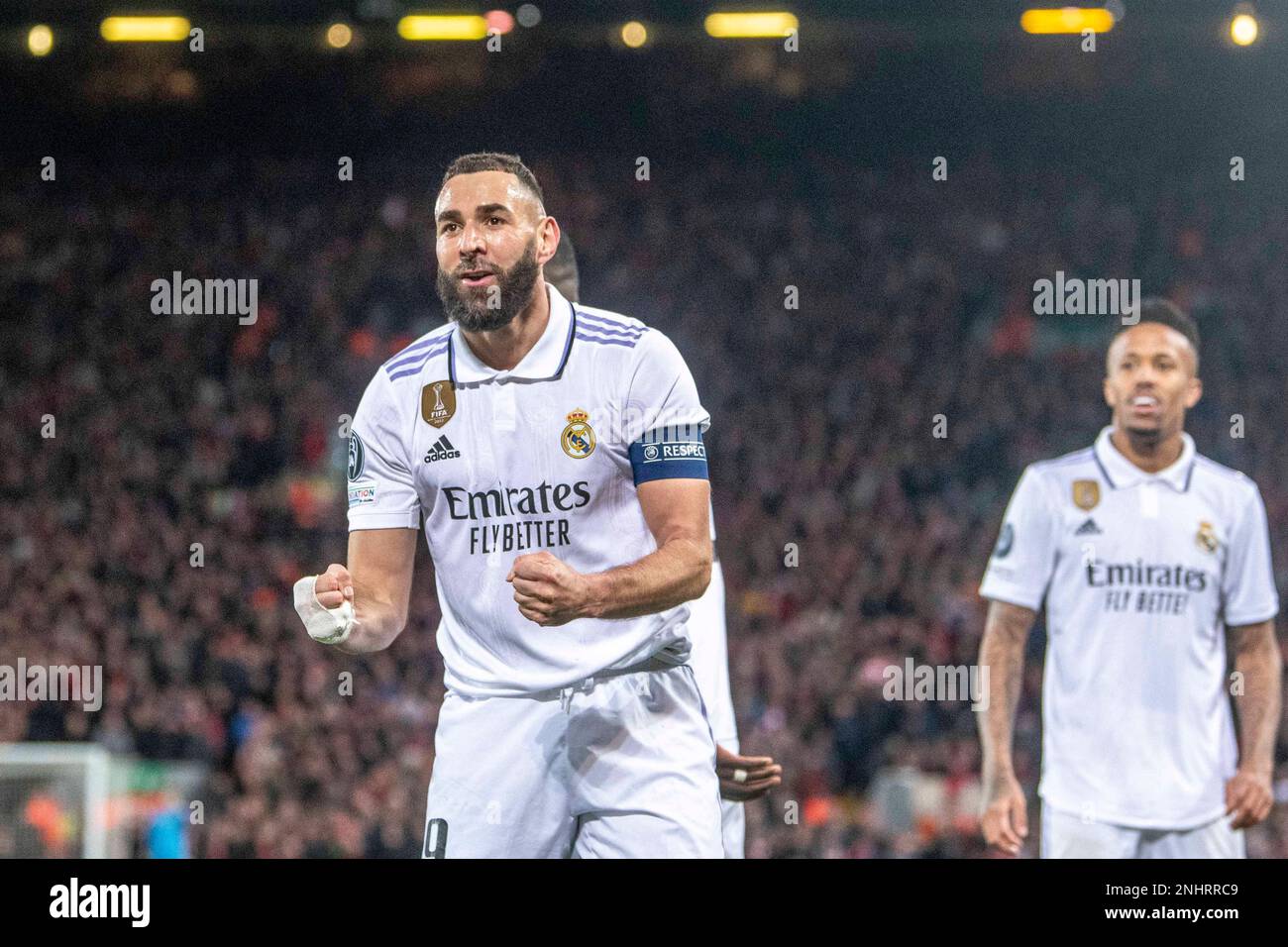 UEFA Champions League round of 16 match Liverpool vs Real Madrid at ...