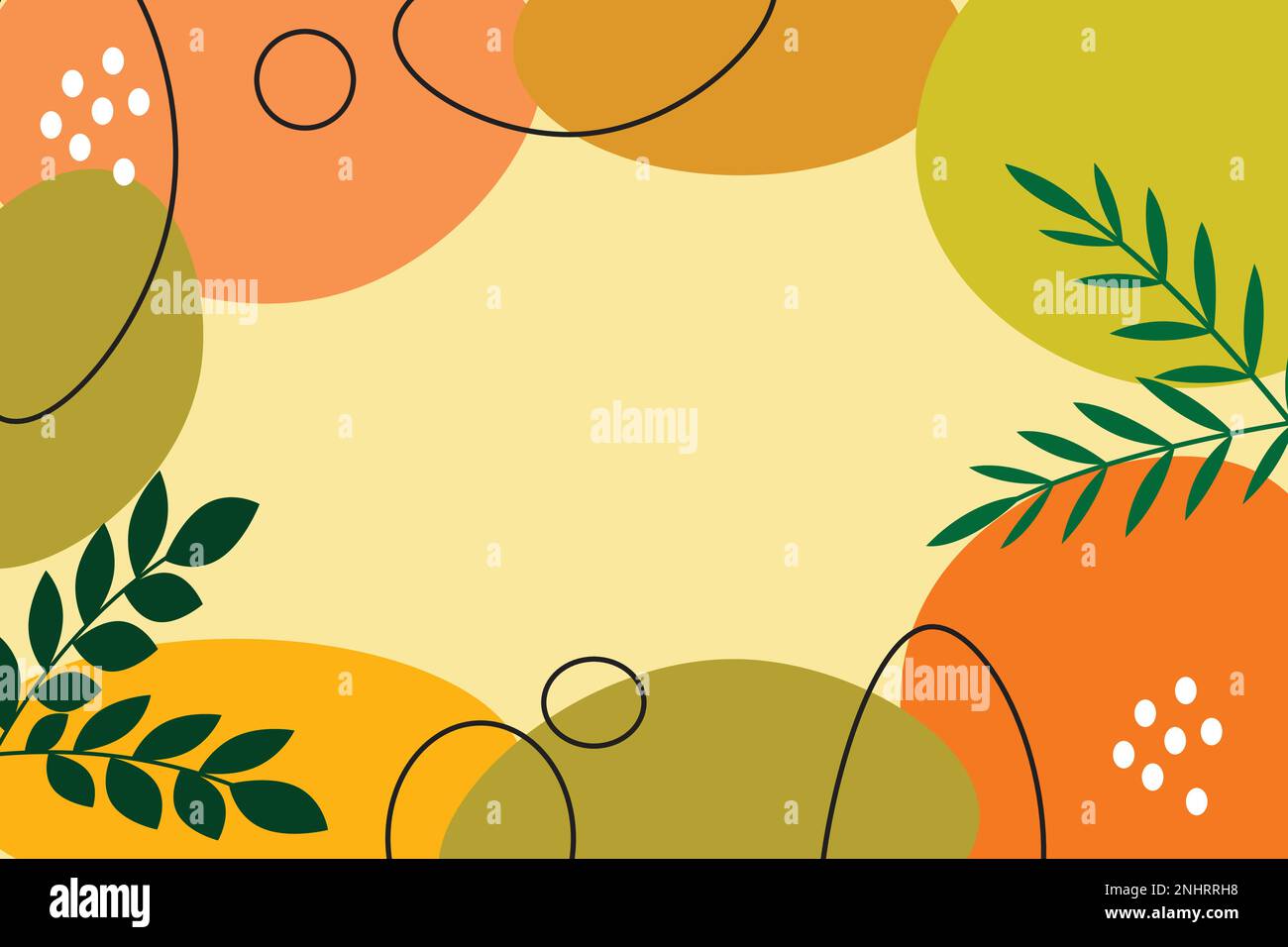 hand drawn various shapes and doodle objects with colors. Abstract ...