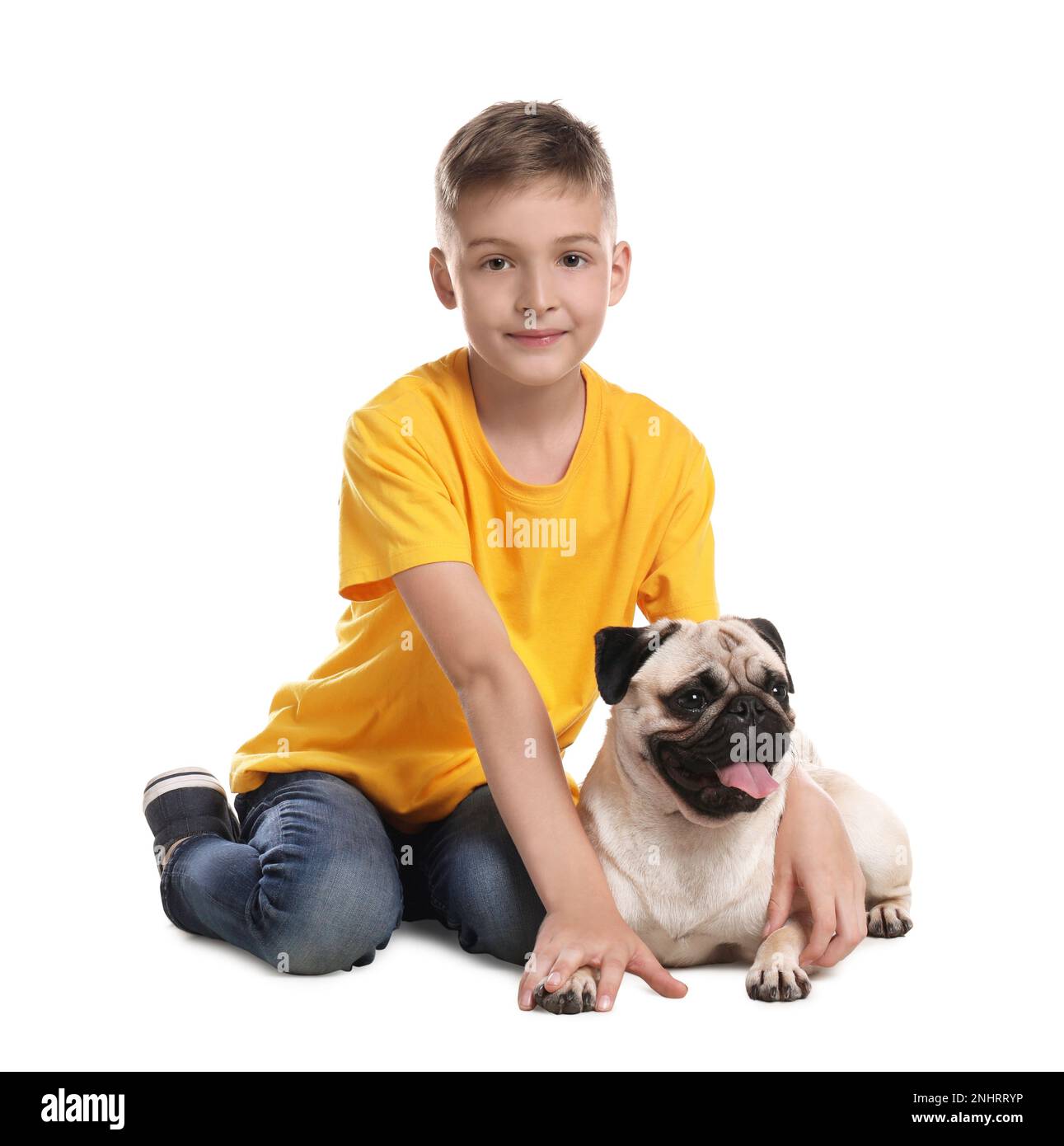 Tween boy isolated on white hi-res stock photography and images - Alamy