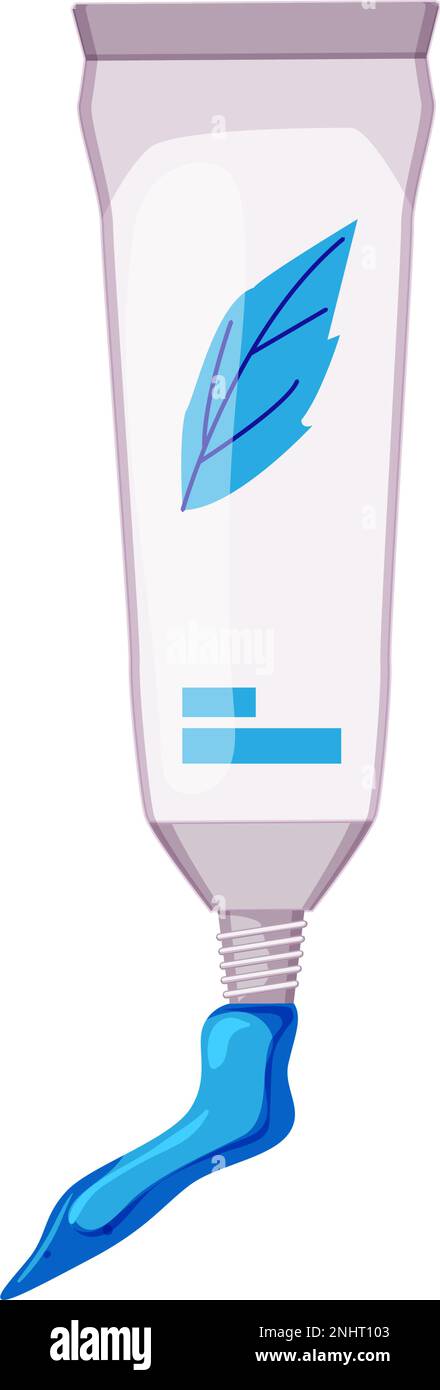 hygiene toothpaste cartoon vector illustration sign color Stock Vector ...