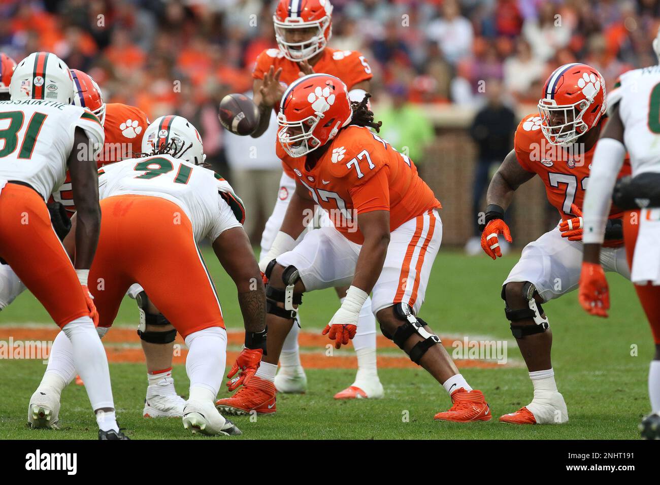 CLEMSON, SC - NOVEMBER 19: Clemson Tigers offensive lineman Mitchell ...