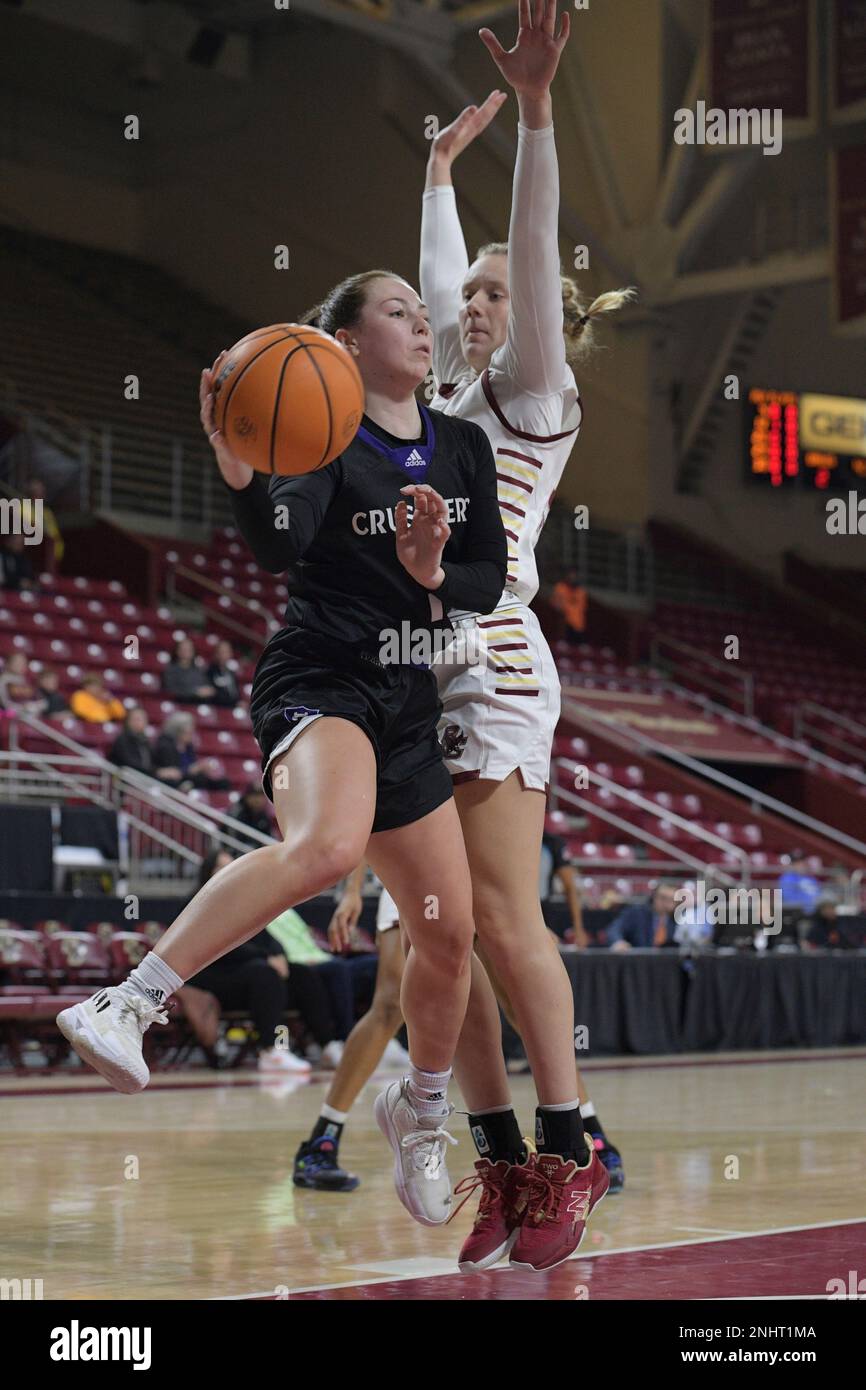 CHESTNUT HILL, MA - NOVEMBER 23: Holy Cross Crusaders guard Addisyn ...