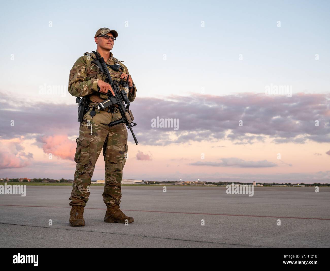 U.S. Air Force Senior Airman Jacob Januchowski, a security forces ...