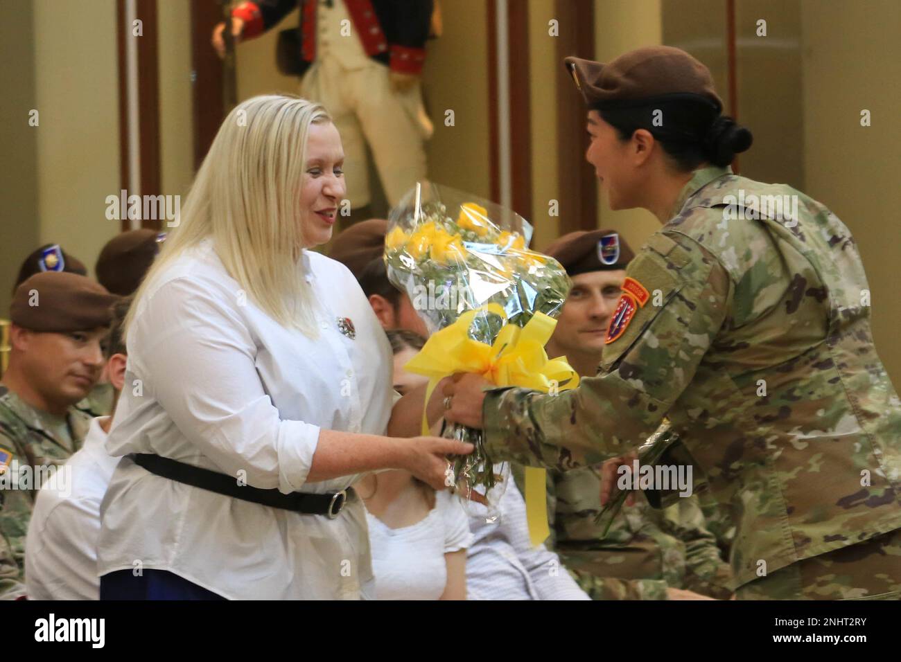 Mrs. Ellen Ferguson, spouse of Command Sgt. Maj. Donald W. Ferguson ...