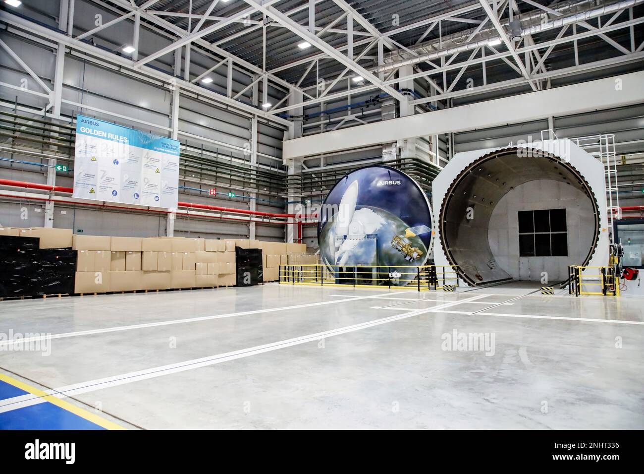 View of the facilities of the Airbus campus in Getafe, 'Campus Futura ...