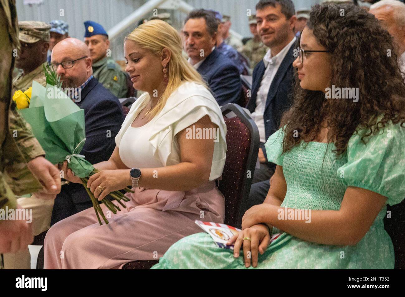 Lissette Gutierrez, left, spouse of U.S. Army Command Sergeant Major ...