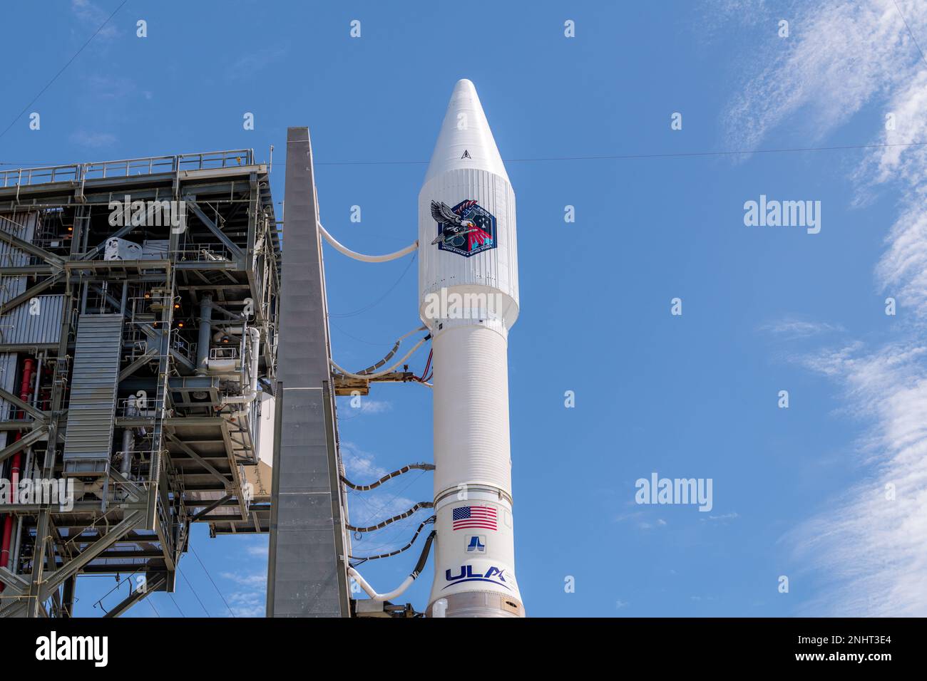 A United Launch Alliance Atlas V rocket carrying the U.S. Space Force’s ...