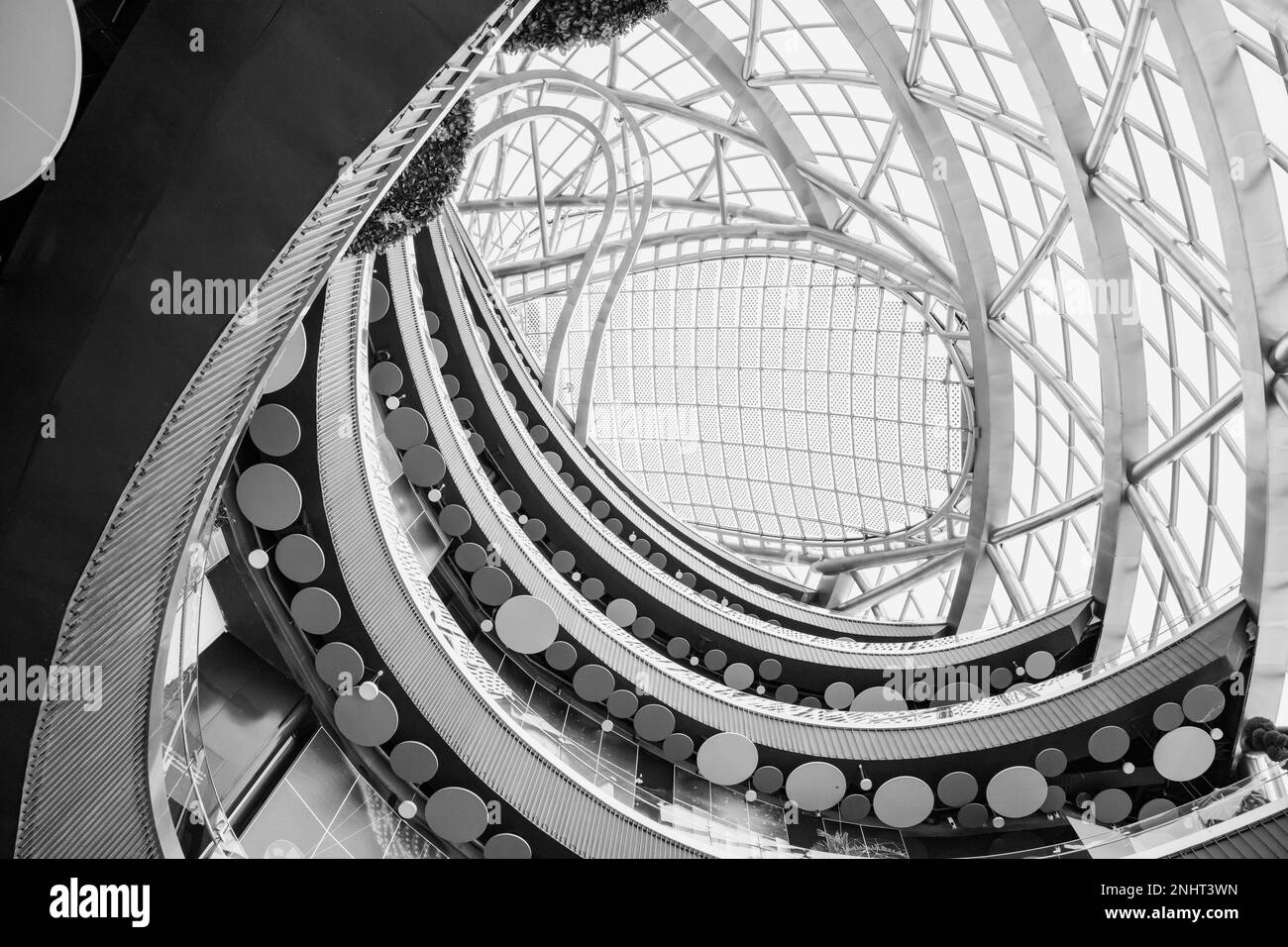 Glass cupola of Nur-Alem sphere in EXPO 2017 Exhibition Area ...