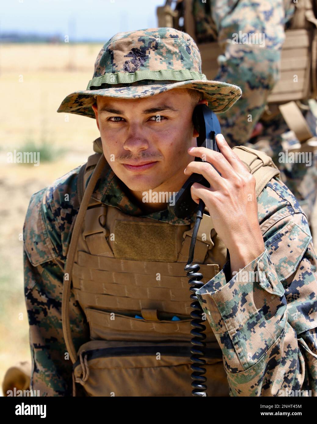 U.S. Marines braved the heat at Naval Air Station Lemoore, Calif ...