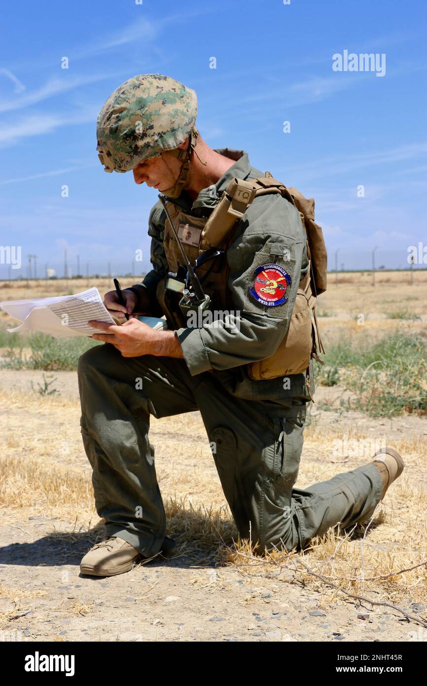 U.S. Marines braved the heat at Naval Air Station Lemoore, Calif ...