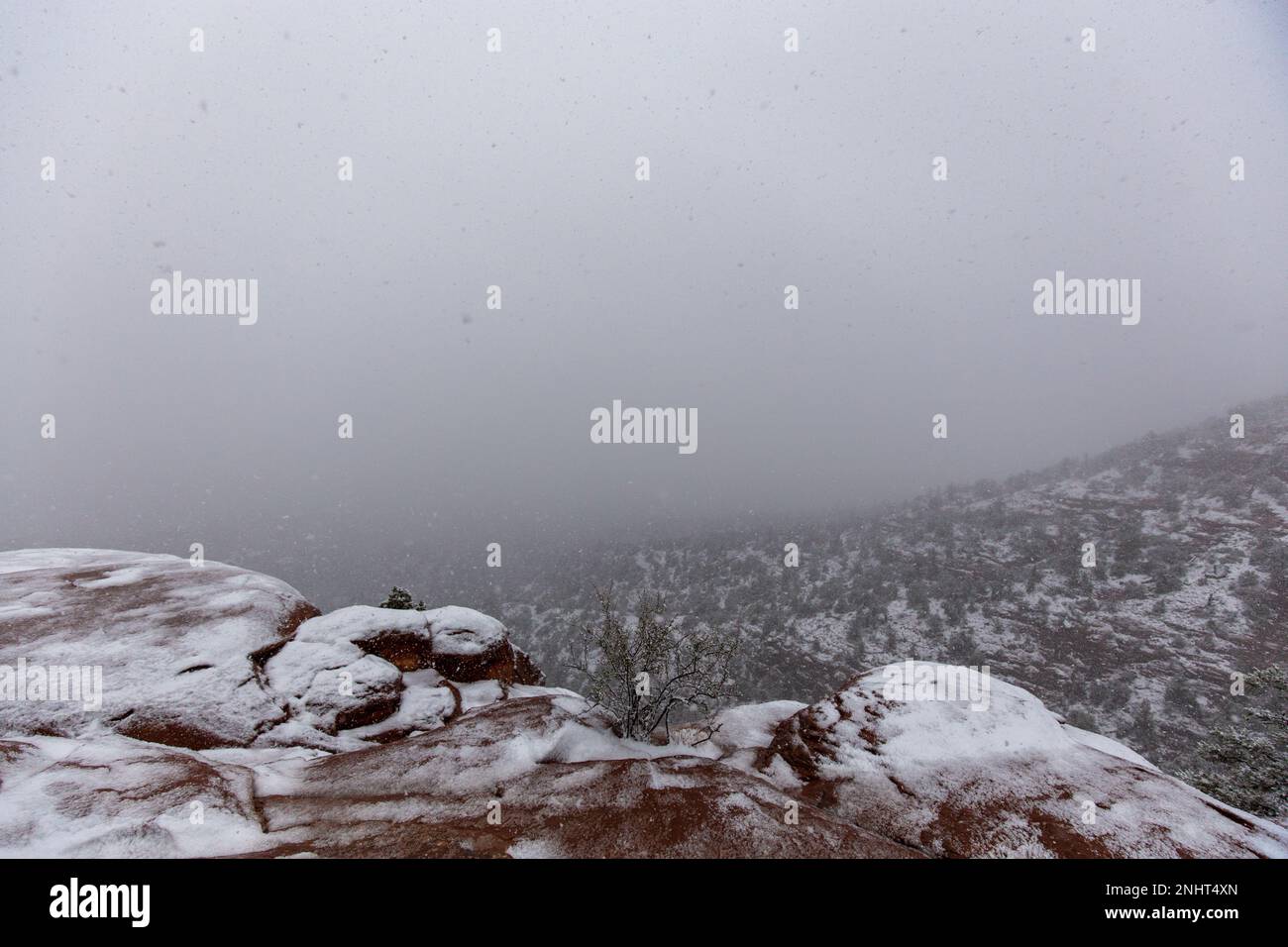 Snow in Sedona Stock Photo - Alamy