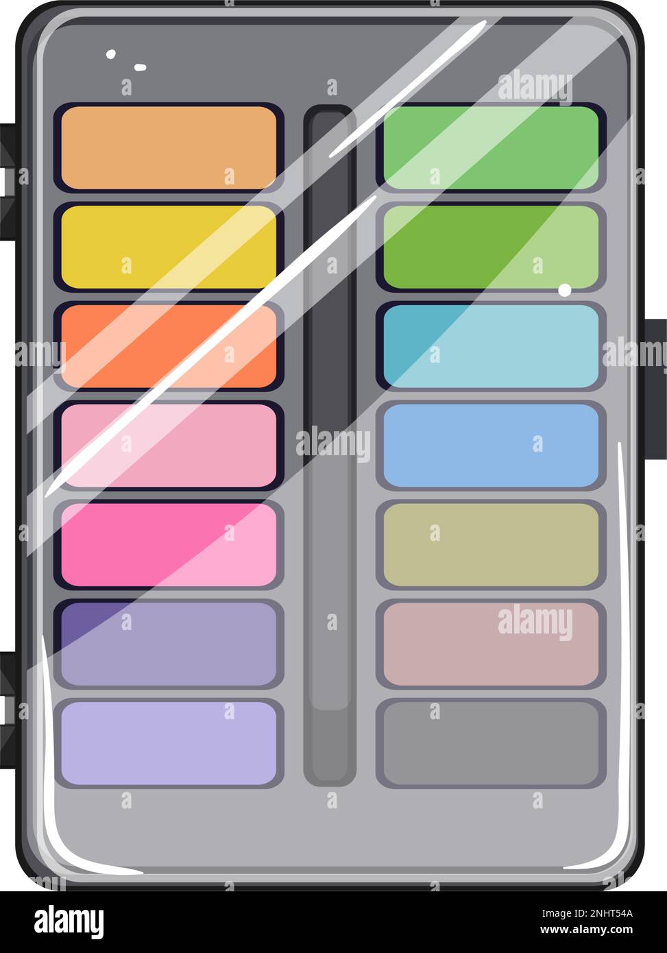 color paint watercolor cartoon vector illustration sign Stock Vector ...