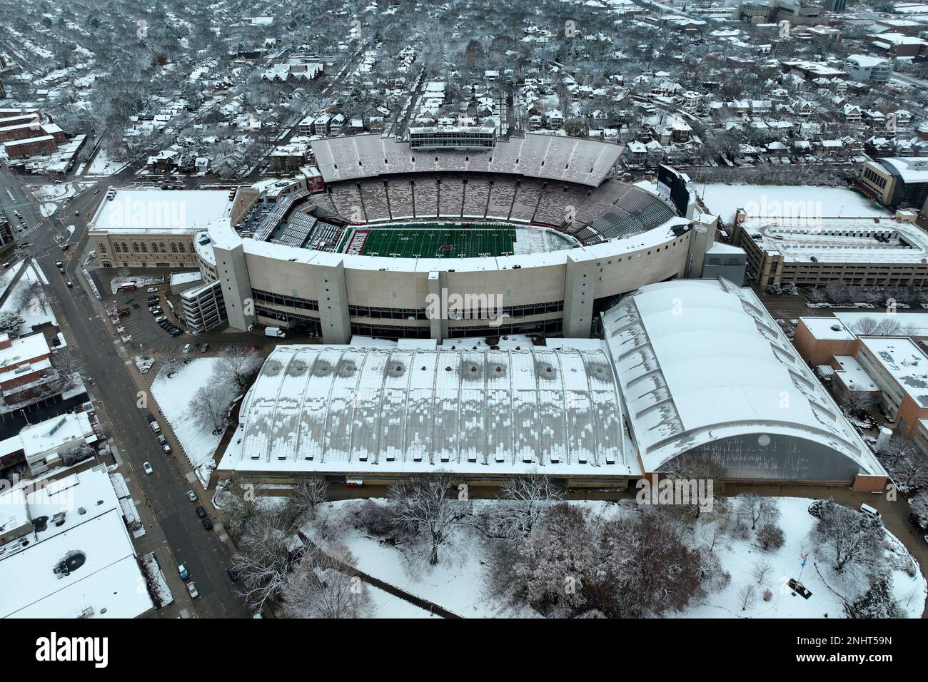 A general overall aerial view of Camp Randall Stadium, Wednesday, Nov ...