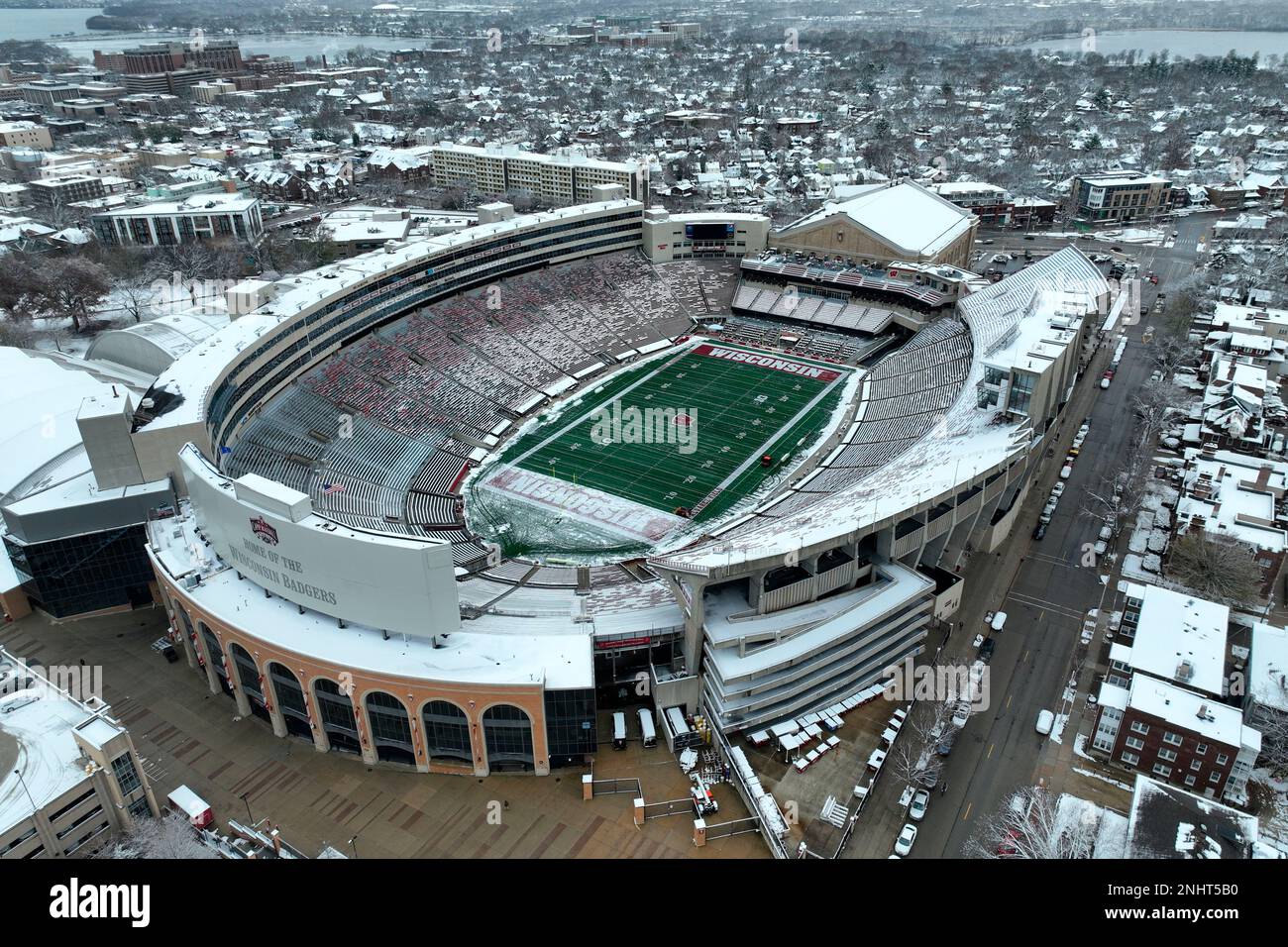 A general overall aerial view of Camp Randall Stadium, Wednesday, Nov ...