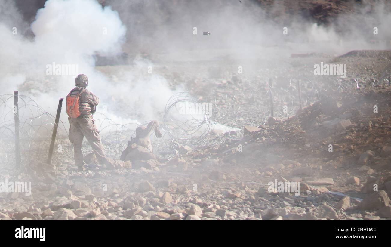 A U.S. Marine Corps combat engineer, attached to 2nd Battalion, 25th ...