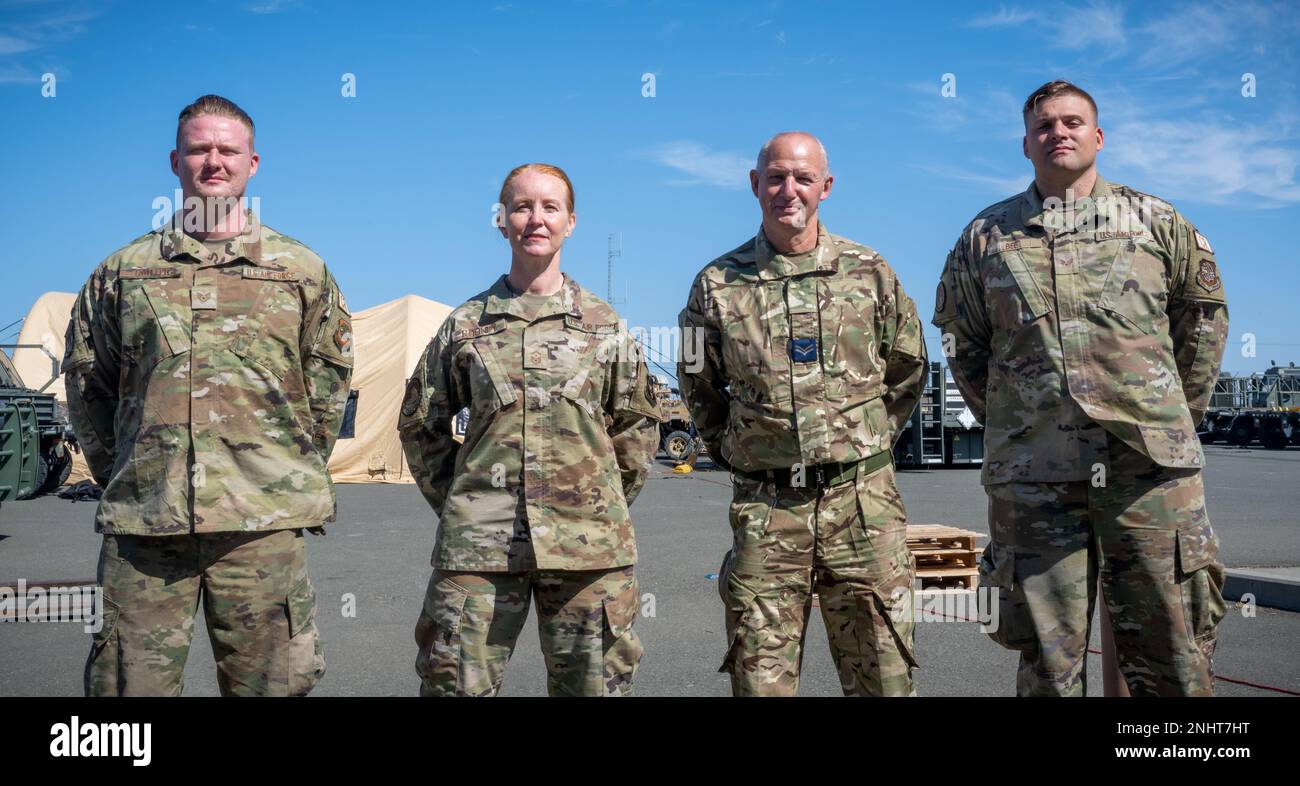 Royal Air Force Corp. Brian Bufton, second from right, a movement ...