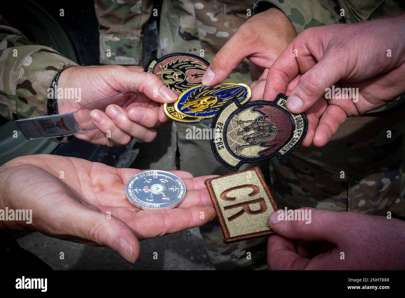 A Royal Air Force Corporal assigned to 4624th Air Movements Squadron at ...