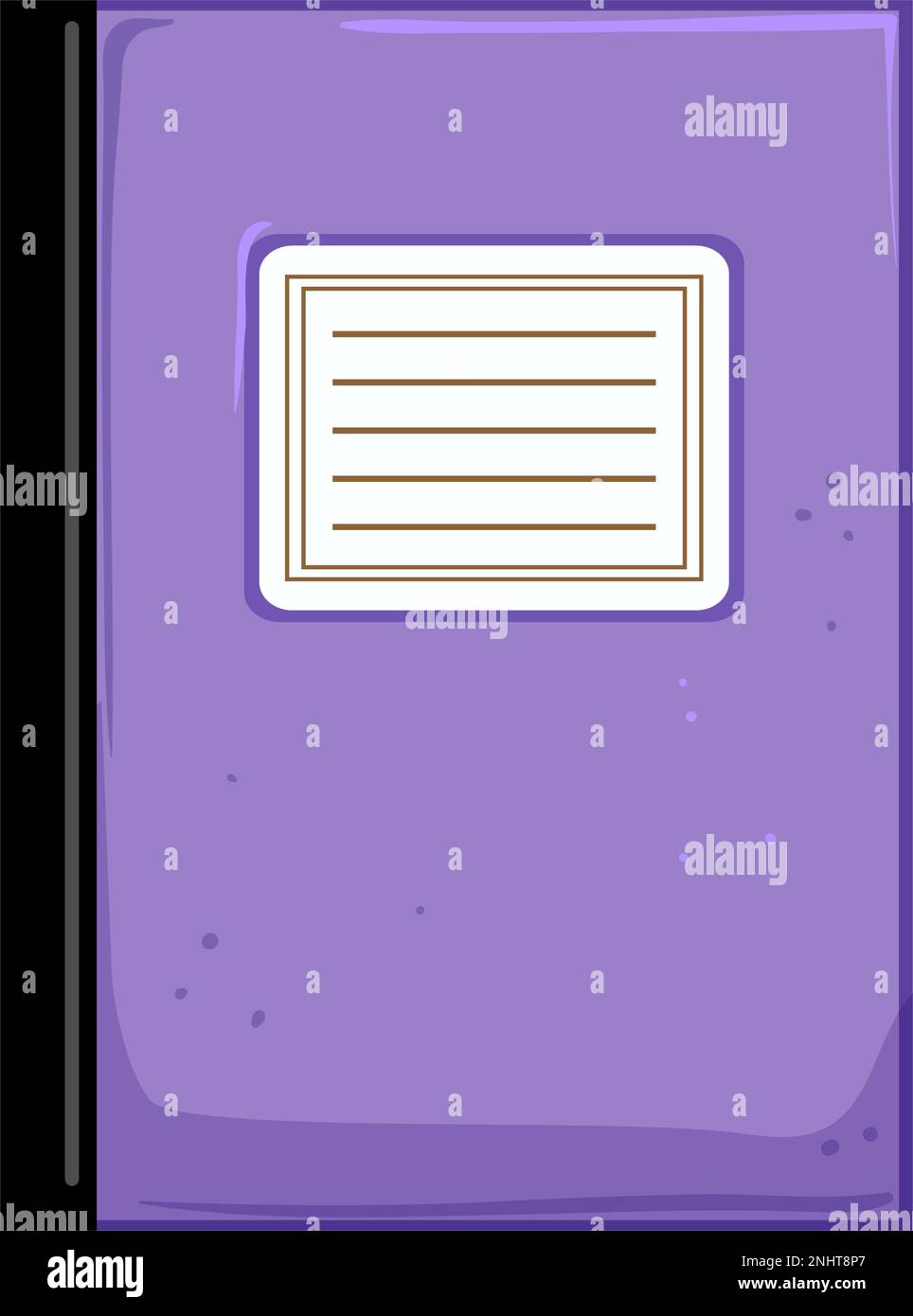 sheet notebook cartoon vector illustration sign color Stock Vector ...