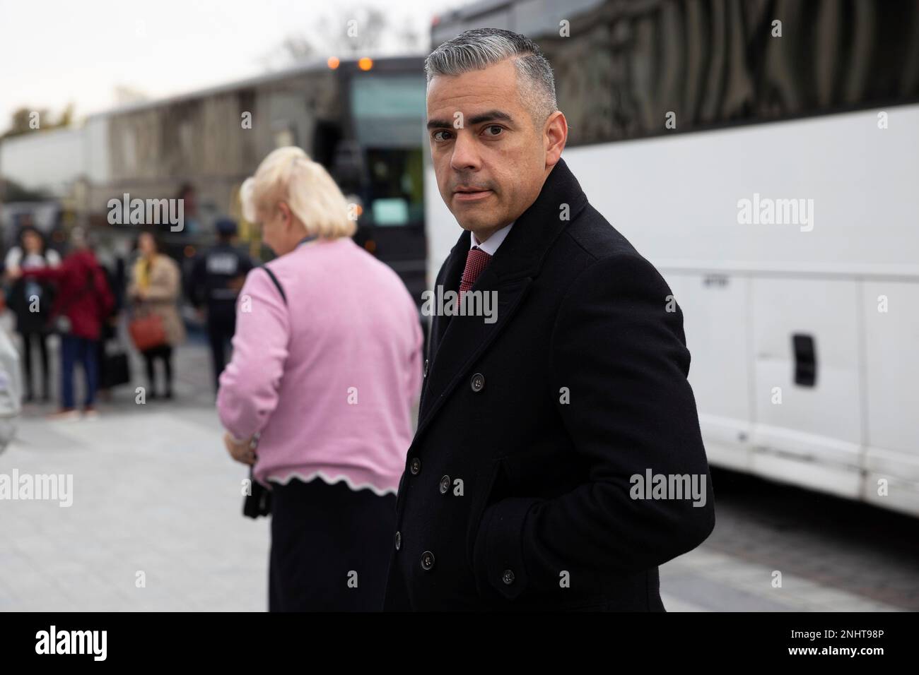 Representative-elect Juan Ciscomani (R-Ariz.) arrives at the U.S ...