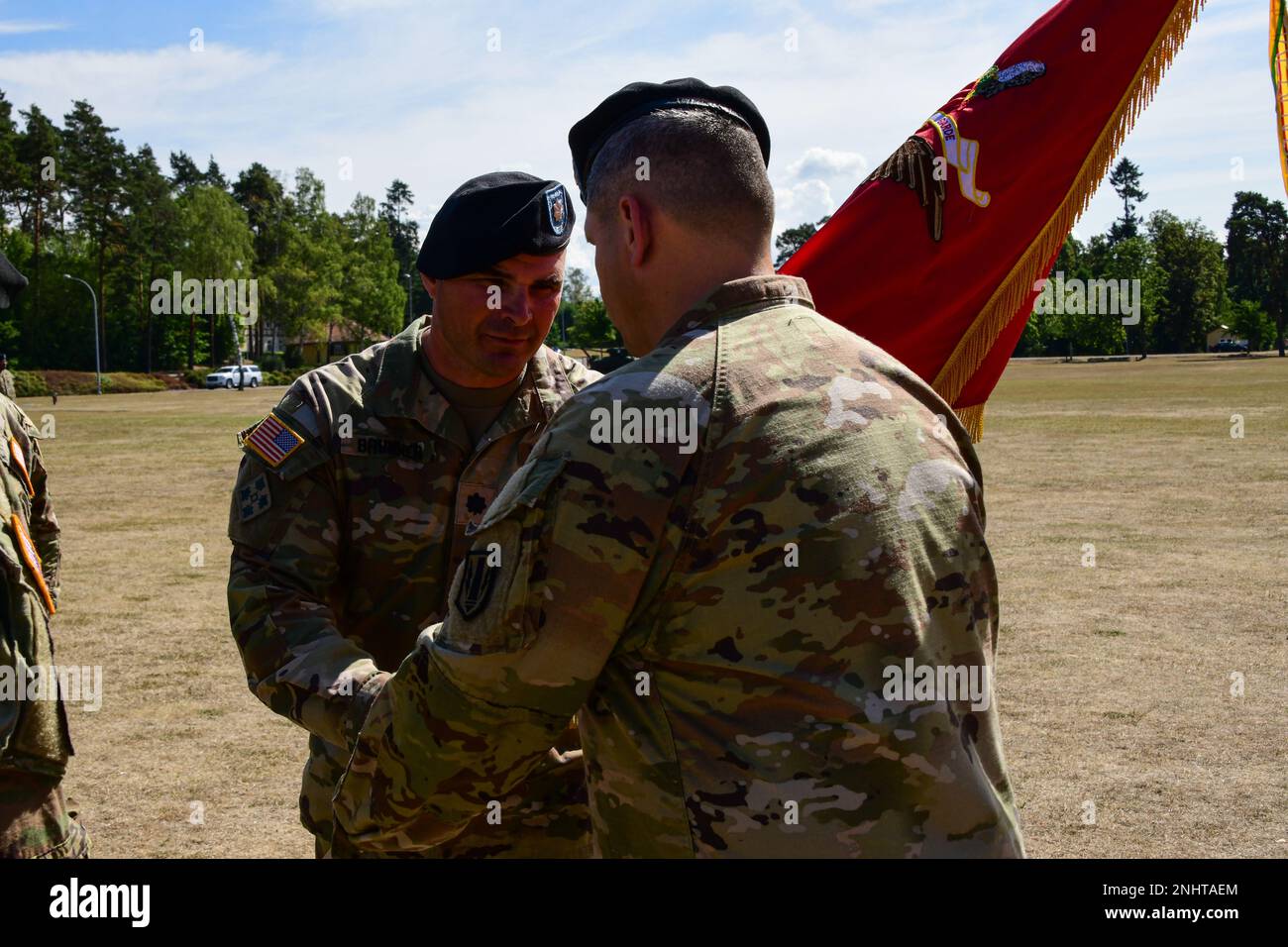 Lt. Col. Anthony Brunner, outgoing 1st Battalion 77th Field Artillery ...