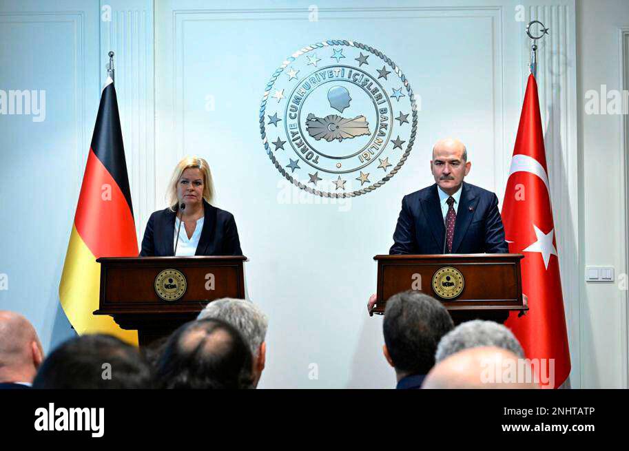 In this photo released by Turkey's Interior Ministry, Interior Minister ...