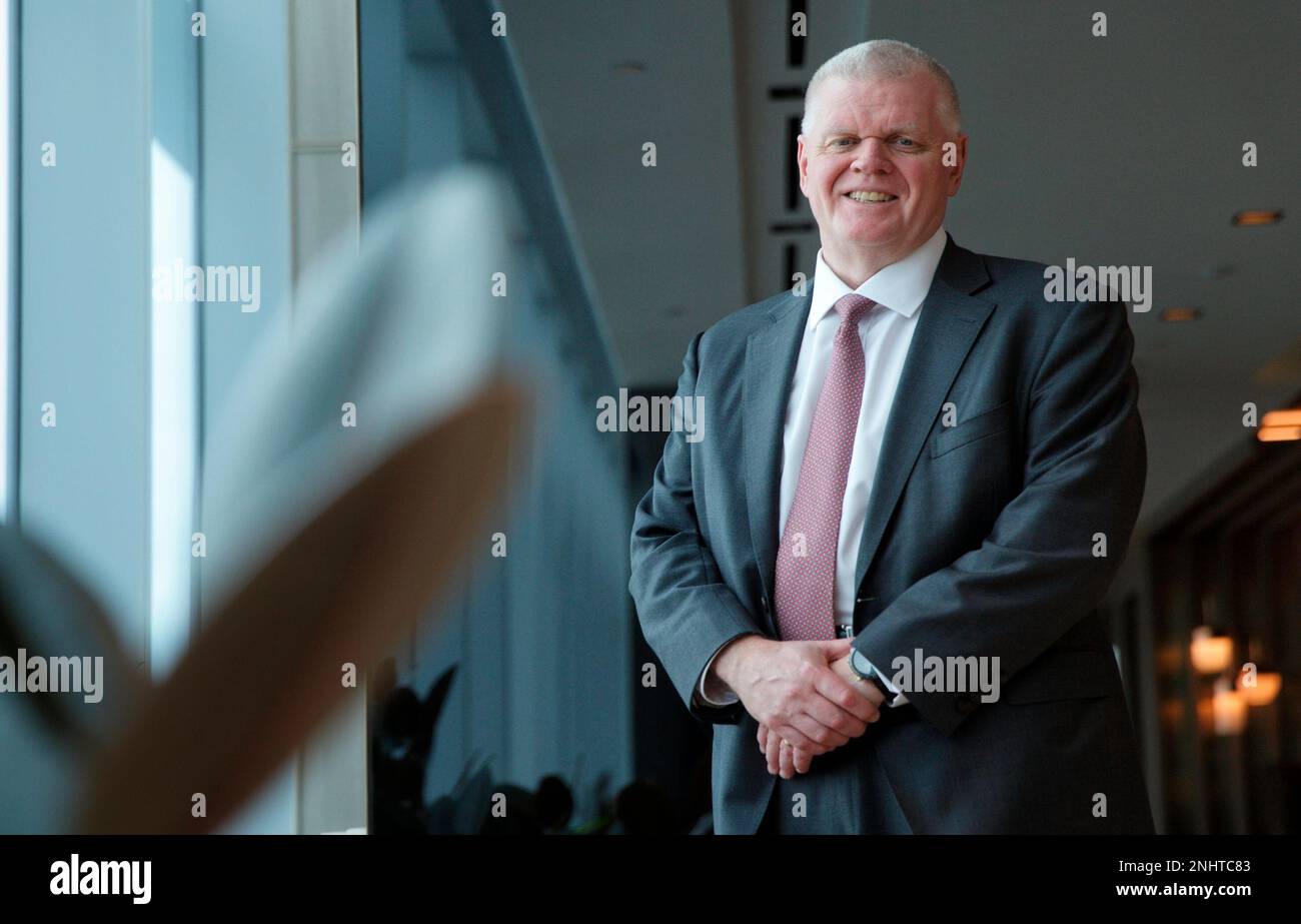 Noel Quinn, Group CEO of HSBC at the HSBC Singapore headquarters at ...