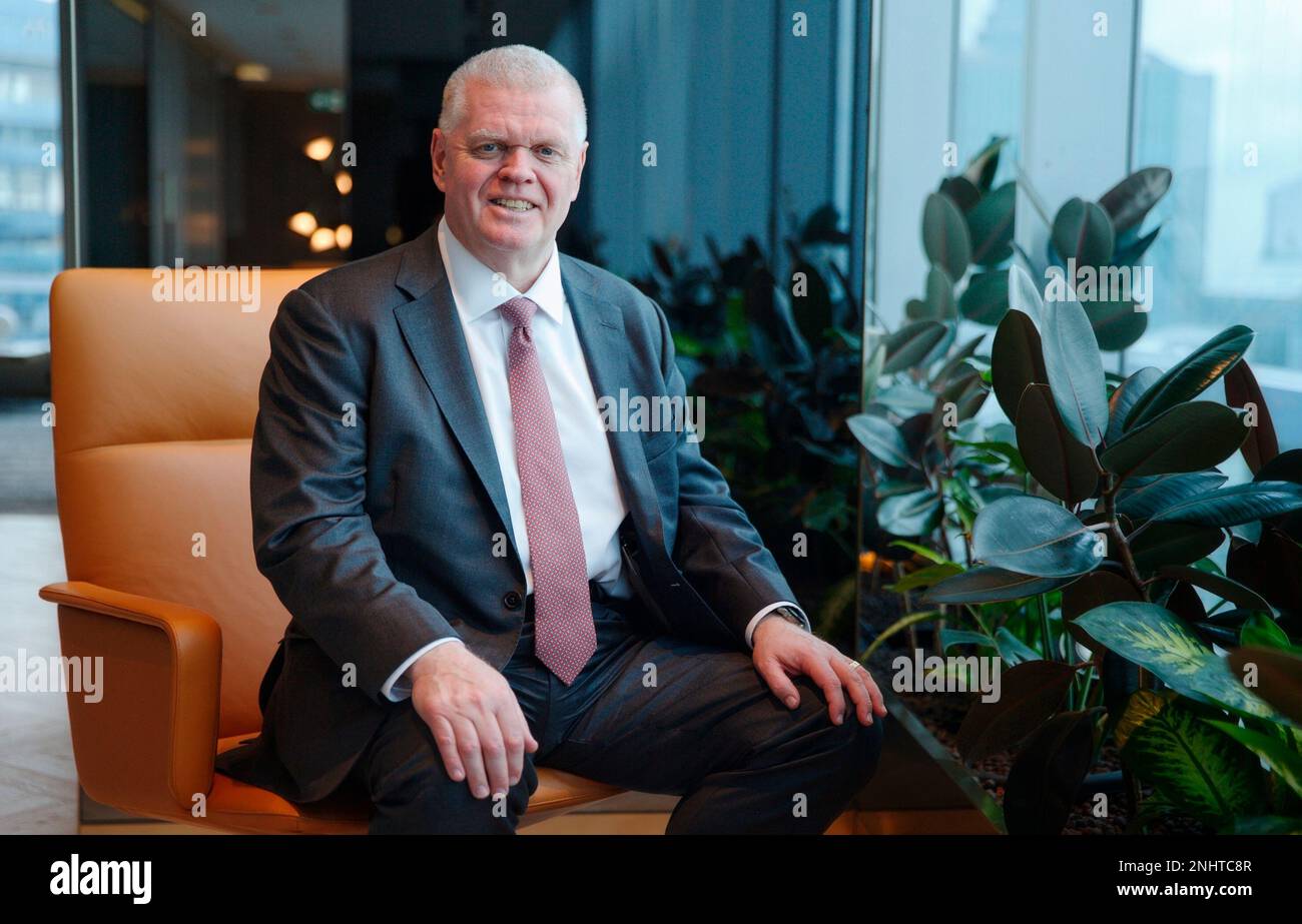 Noel Quinn, Group CEO of HSBC at the HSBC Singapore headquarters at ...