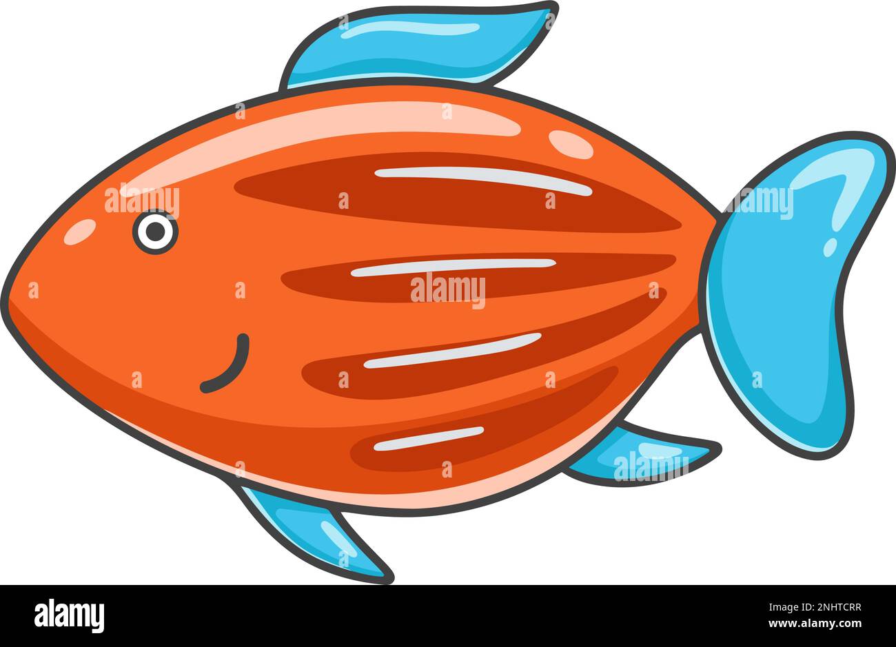 Cute fish in cartoon style, clip art Stock Vector Image & Art - Alamy