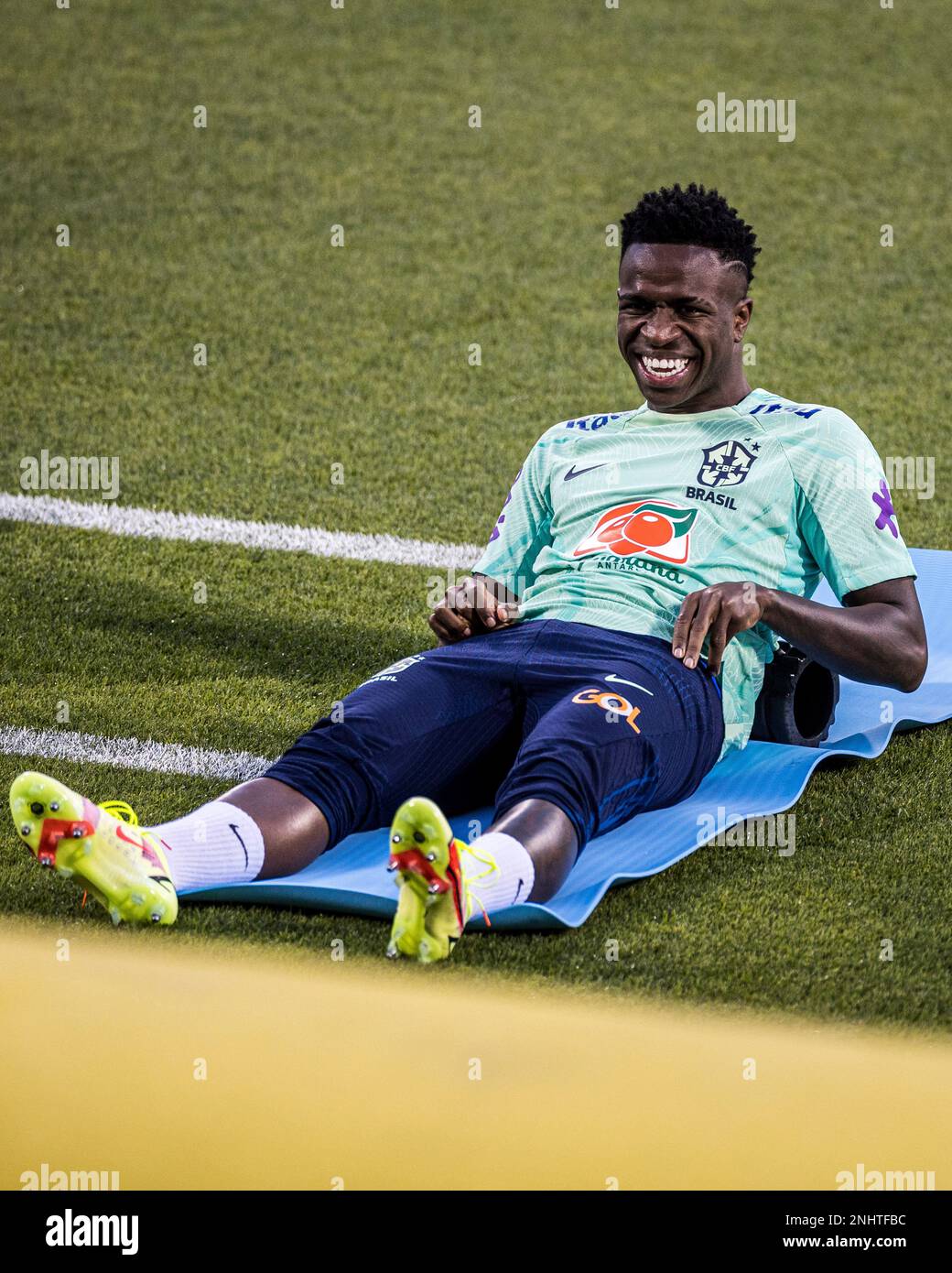 Qatar - 11/21/2022 - 2022 WORLD CUP, BRAZILIAN TEAM TRAINING - Vinicius ...