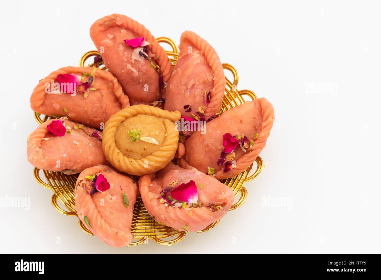 Rose Gujia Also Called Gulab Gujiya, Pirukiya, Pirukia, Pedakiya ...