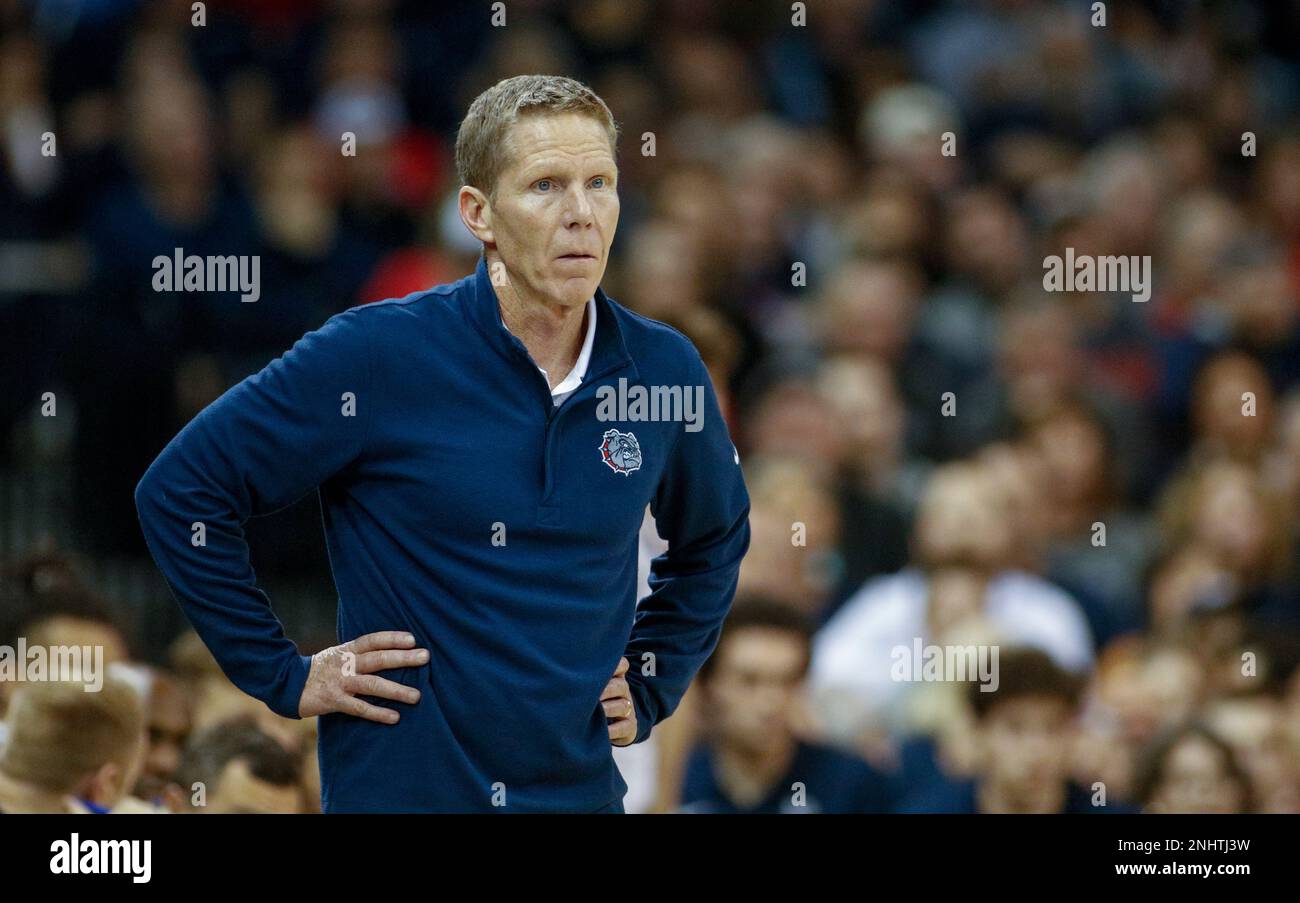 SPOKANE, WA - NOVEMBER 20: Gonzaga Bulldogs head coach Mark Few watches ...