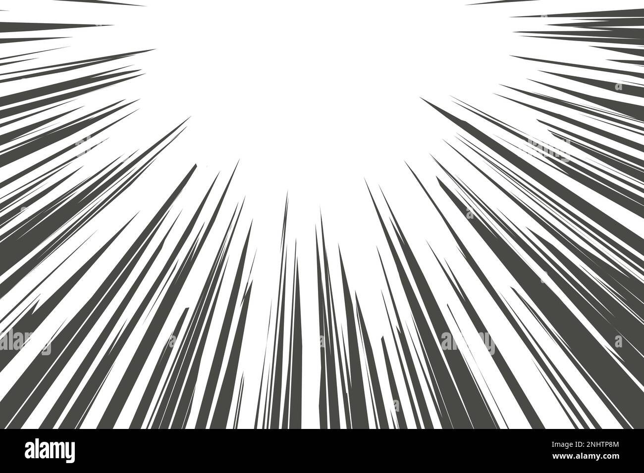 Speed lines in frame for manga comics book. Radial motion background ...