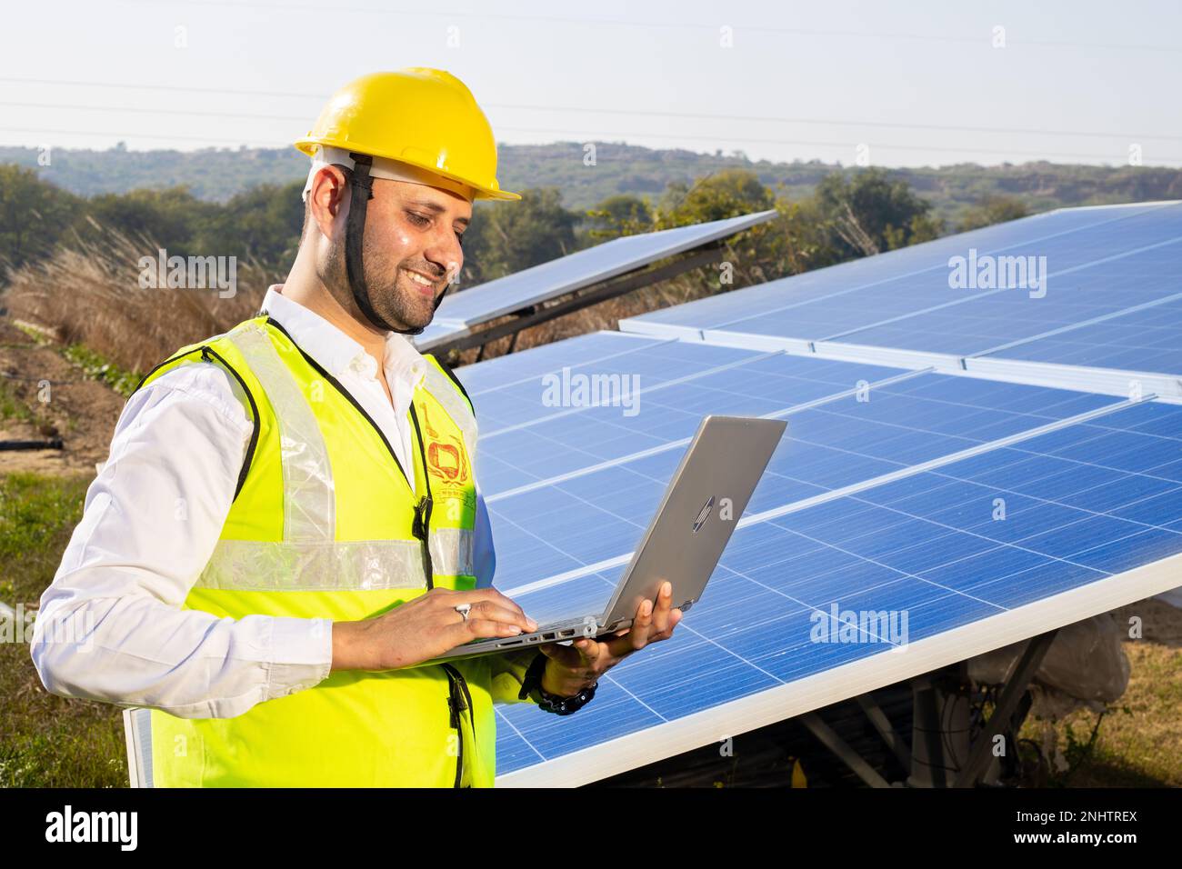 Man Solar System Installation