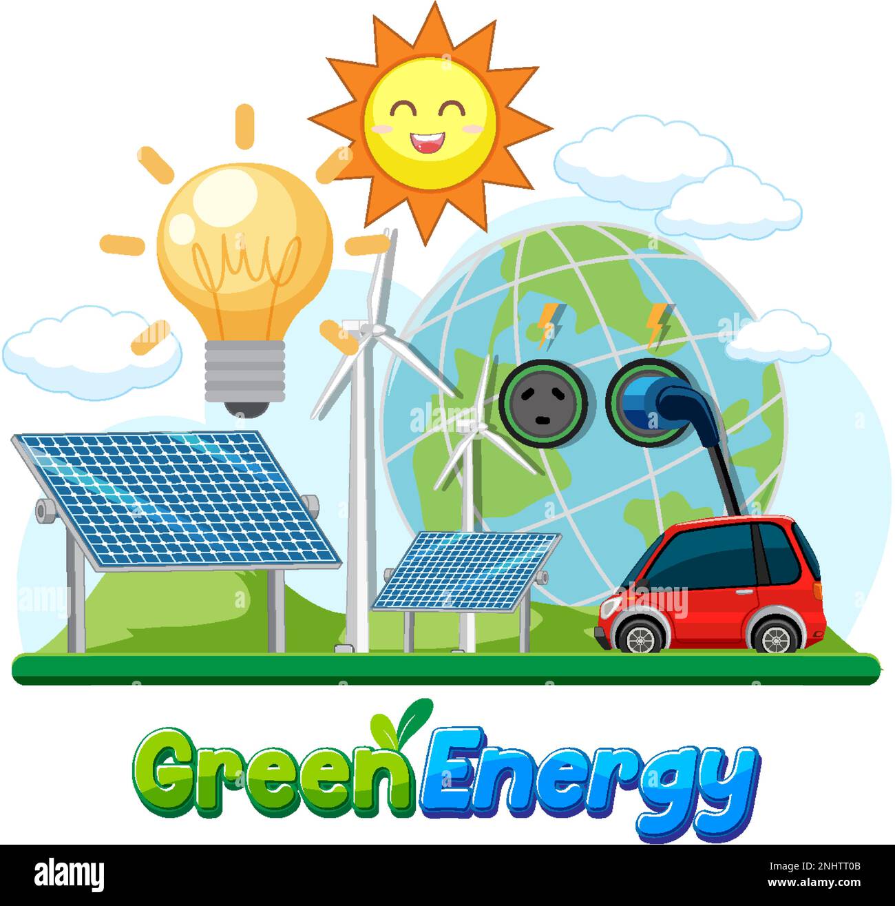 Green energy vector concept illustration Stock Vector Image & Art - Alamy