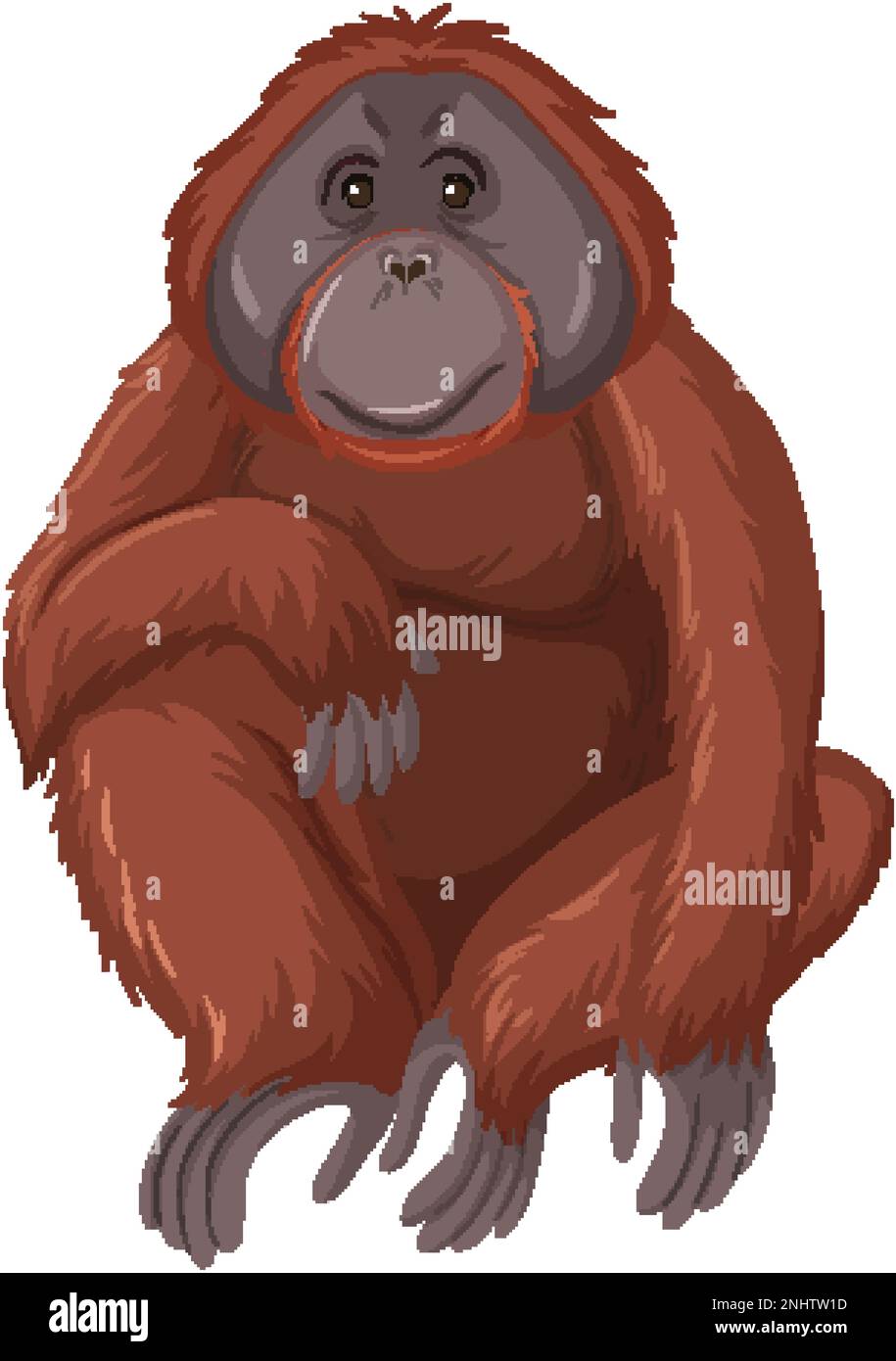 Cartoon Baby Orangutan