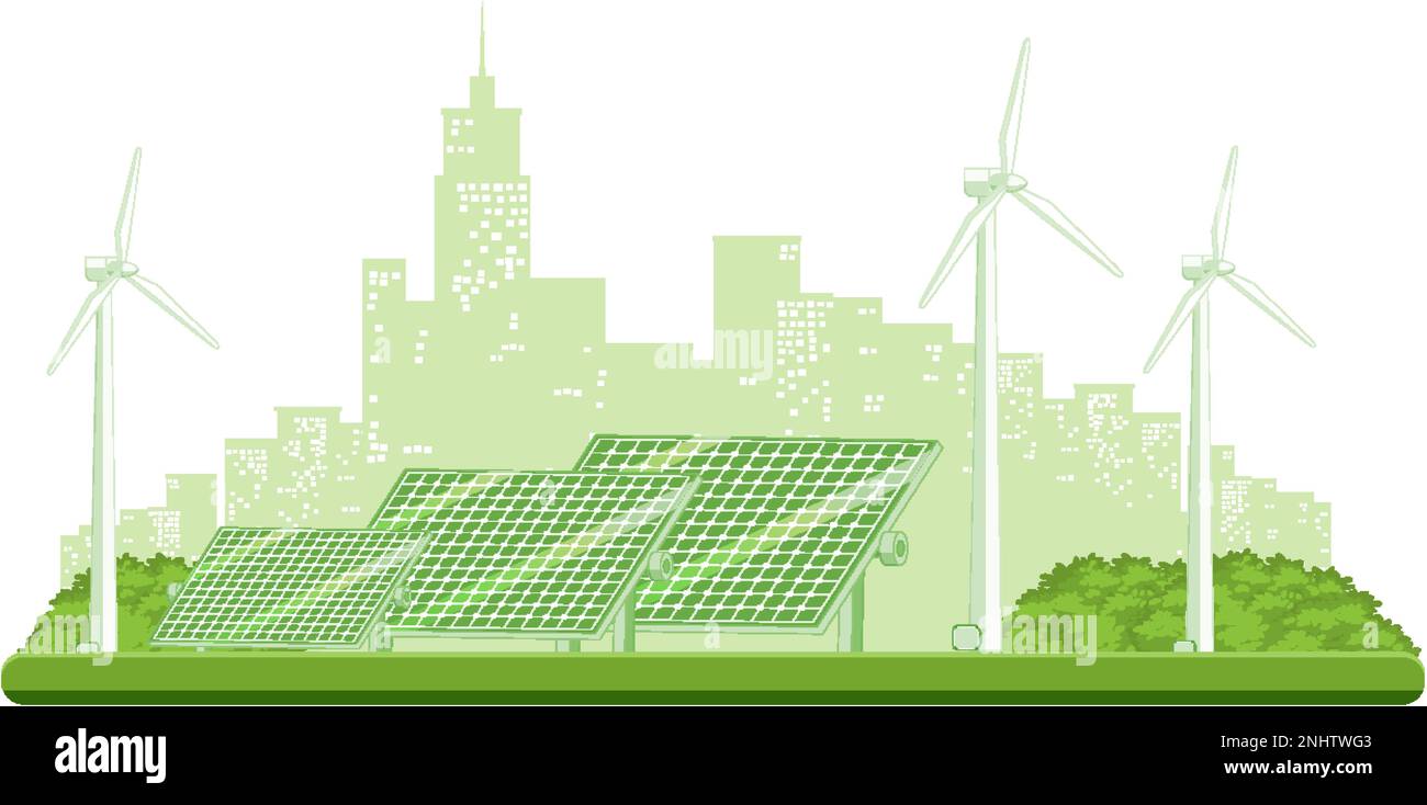 Green energy vector concept illustration Stock Vector Image & Art - Alamy