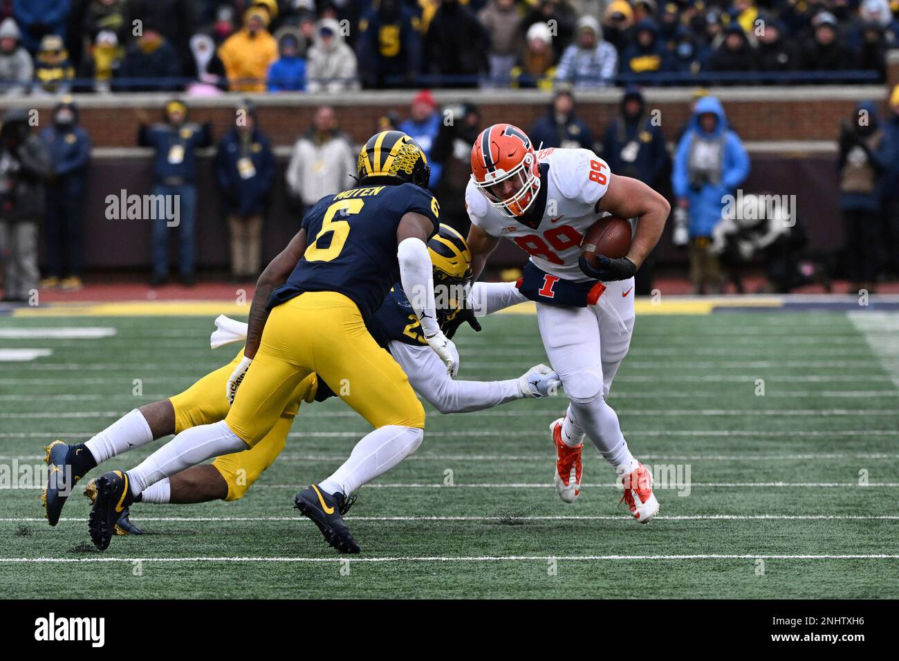 ANN ARBOR, MI - NOVEMBER 19: Illinois Fighting Illini tight end Tip ...