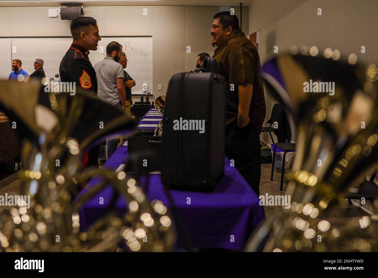 U.S. Marine Corps Staff Sgt. Sean Salazar, a musician placement ...