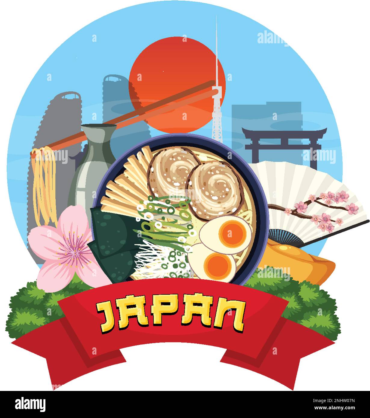 Japanese flag icon clipart Cut Out Stock Images & Pictures - Alamy