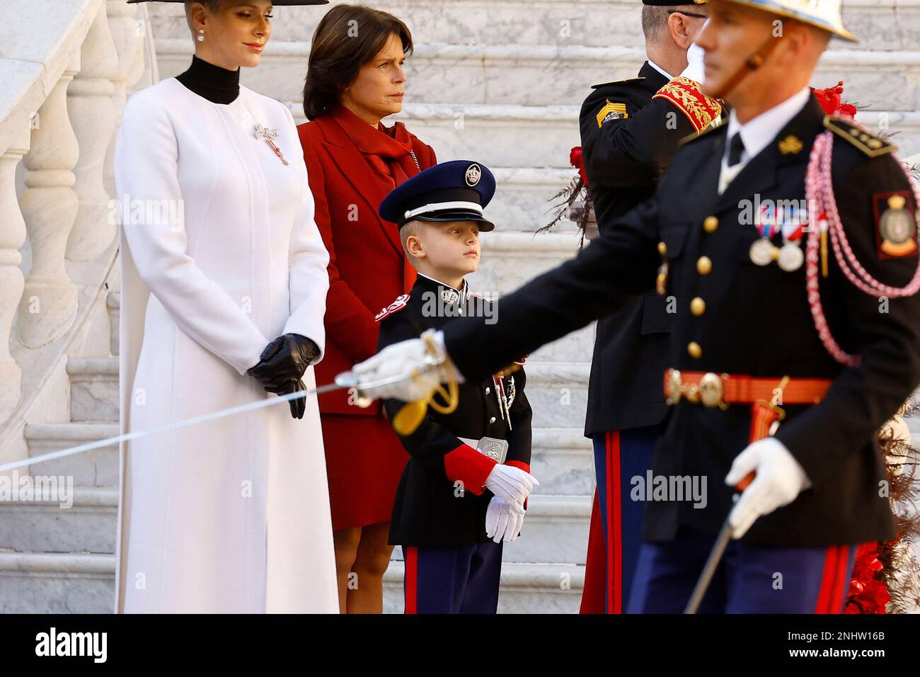 Princess Charlene of Monaco, Prince Jacques and Princess Stephanie ...