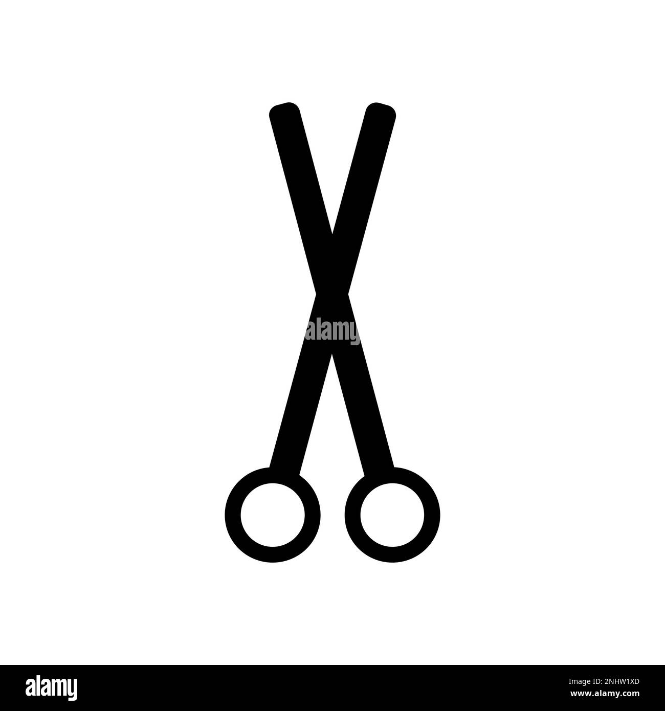 Comb and scissors icon. Scissors hairbrush vector illustration, Hair ...