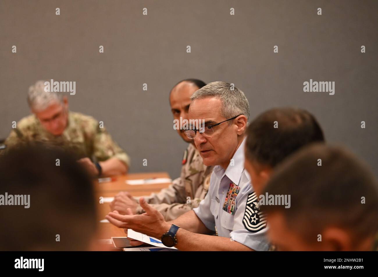 Senior Enlisted Advisor to the Chairman Ramón Colón-López speaks to ...