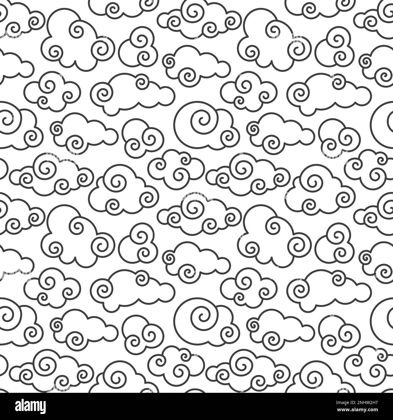 Chinese Cloud Seamless Pattern