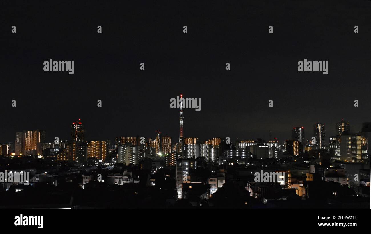 Tokyo SKY TREE is illuminated in Tokyo on Nov. 17, 2022. ( The Yomiuri ...