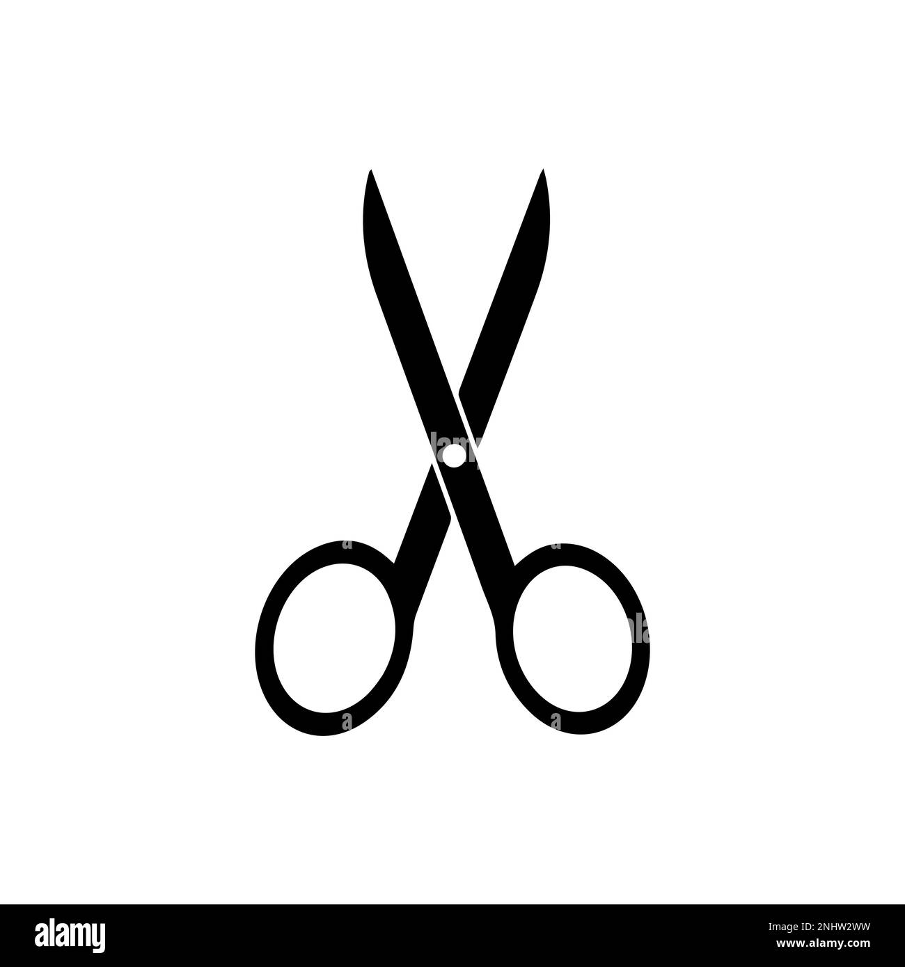 Comb and scissors icon. Scissors hairbrush vector illustration, Hair ...